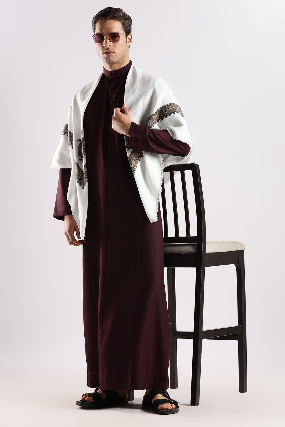 Everyday Saudi Plum Purple Thobe - Men – AL KAMEEZ